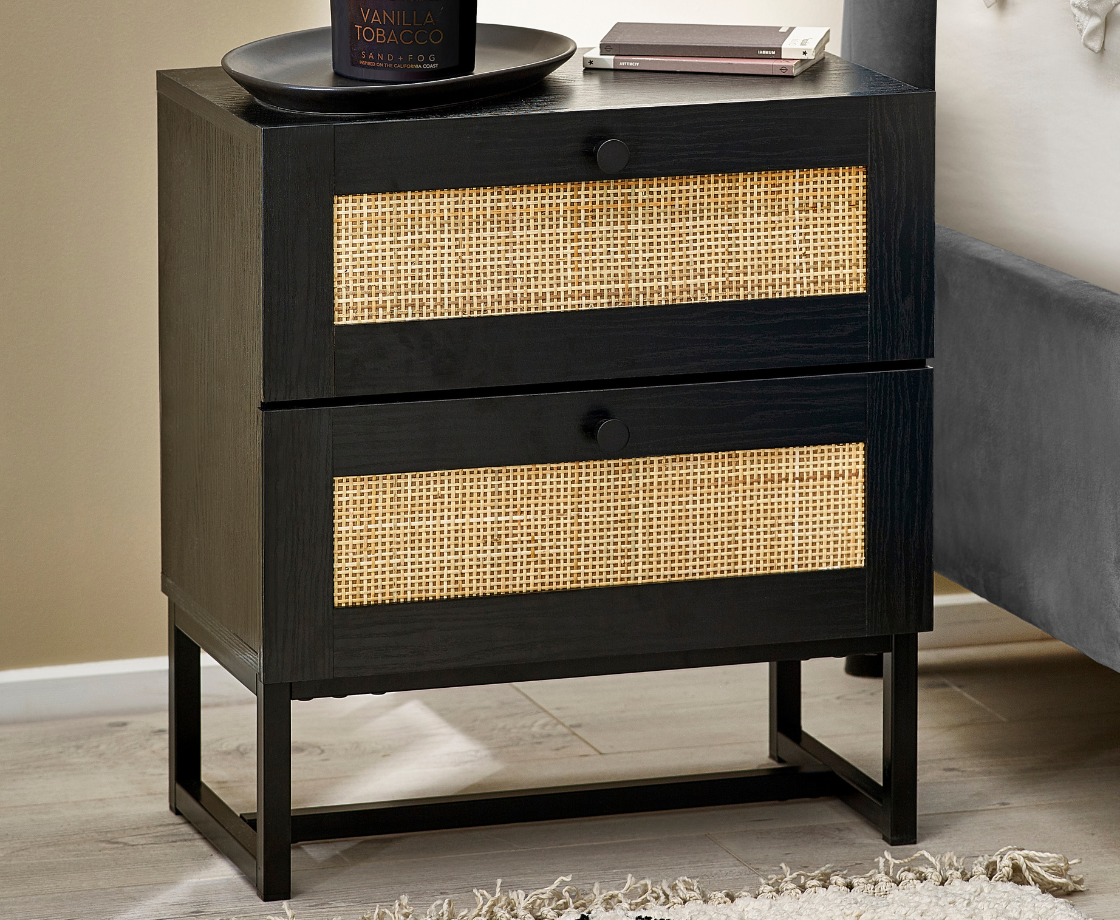 Pami 2 Drawer Bedside Table - 2 colours – HFW